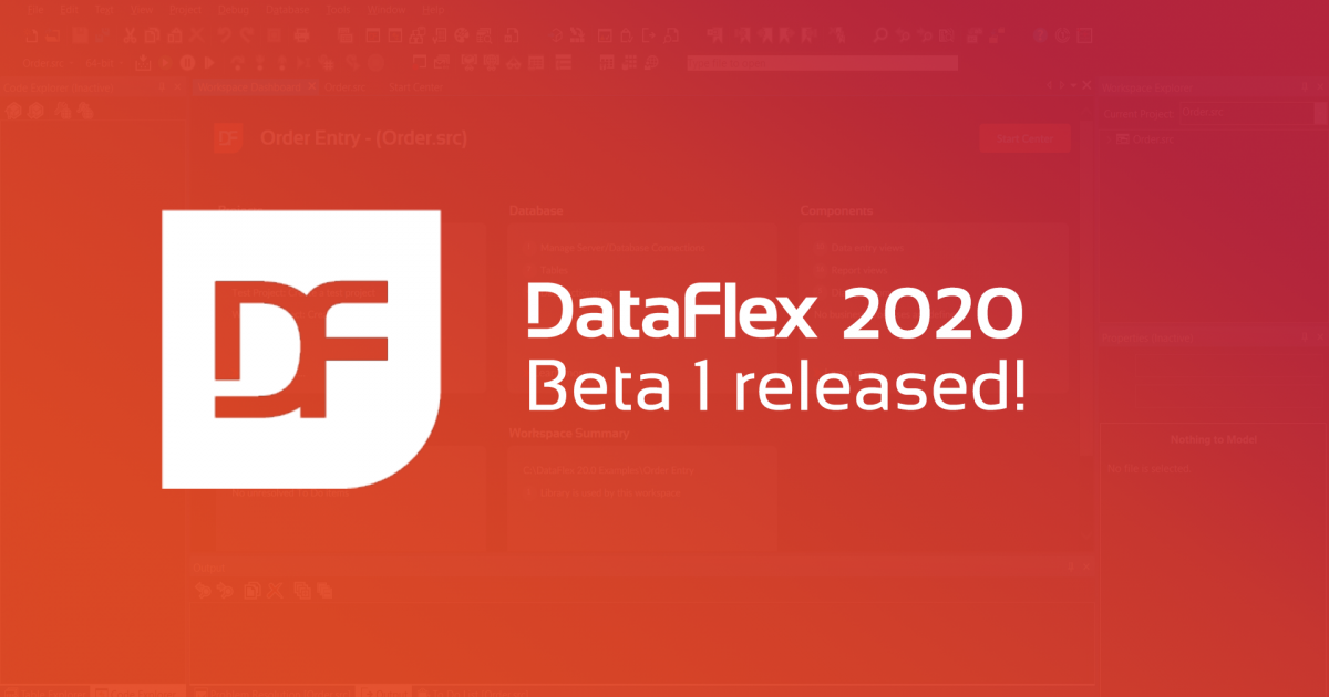 New Release Dataflex 2020 Beta 1 Data Access Worldwide Software Products And Services For