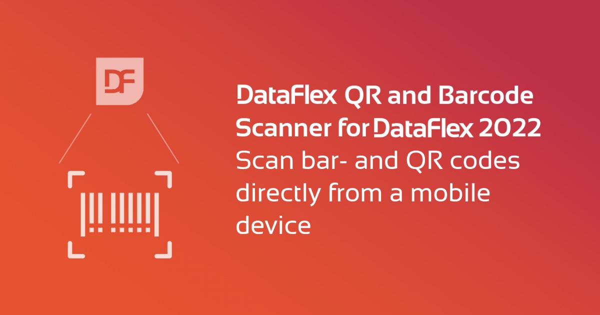 Free QR and Barcode Scanner Library for DataFlex 2022 | Data Access Worldwide | Software ...