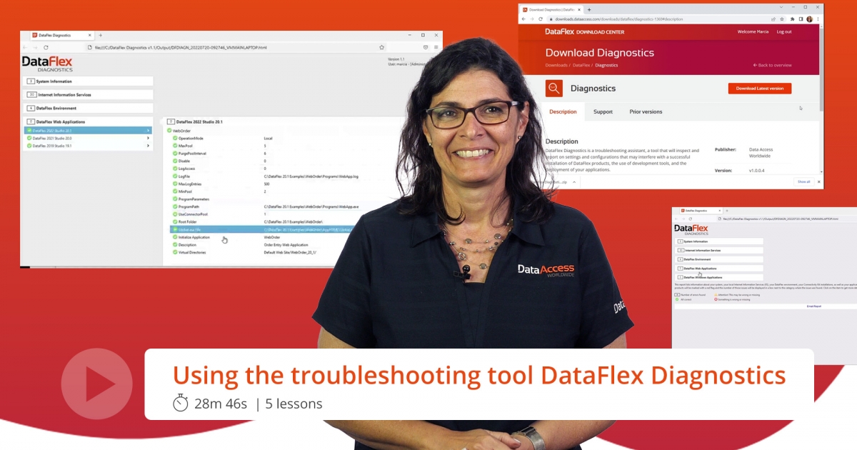 New video course - Using the troubleshooting tool DataFlex Diagnostics | Data Access Worldwide ...