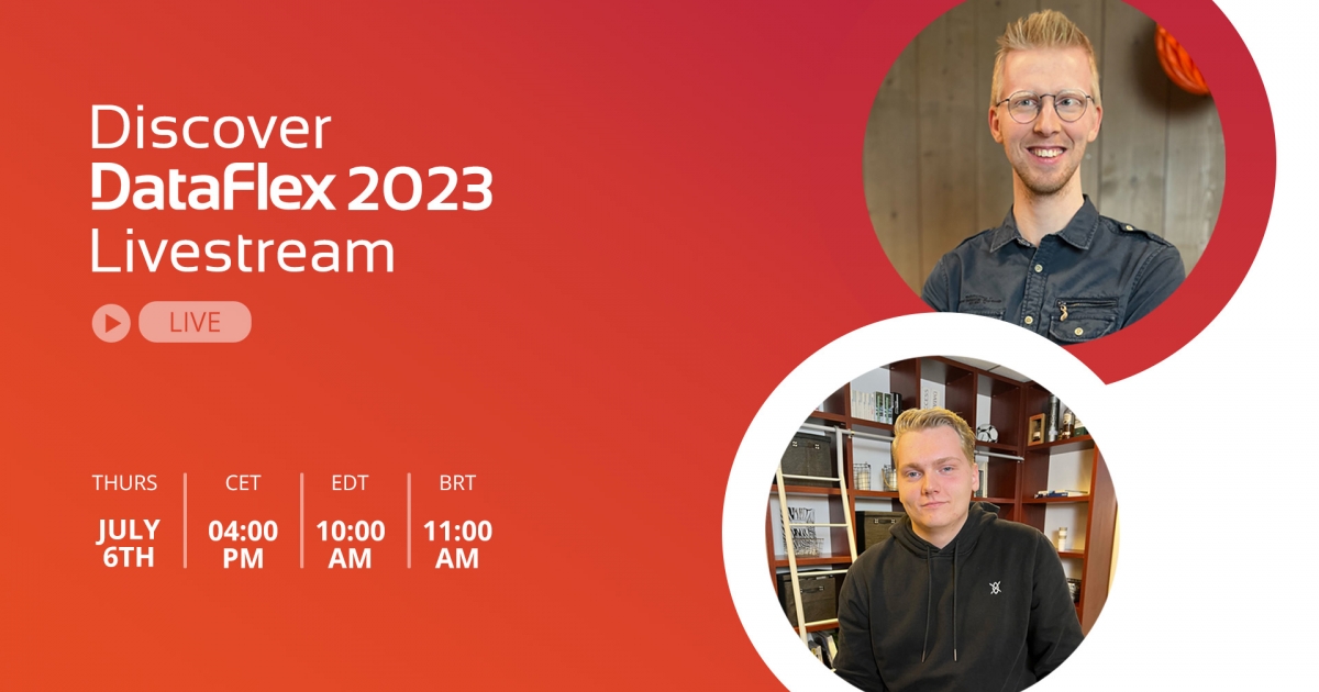 Join the Discover DataFlex 2023 livestream on July 6th! | Data Access Worldwide | Software ...
